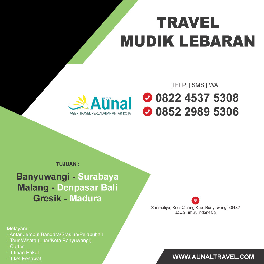 Angkutan Travel Siap Mudik Lebaran | AUNAL Travel